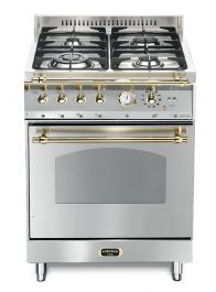 Lofra Dolce Vita 60 kaasuliesi sähköuunilla, rst/messinki